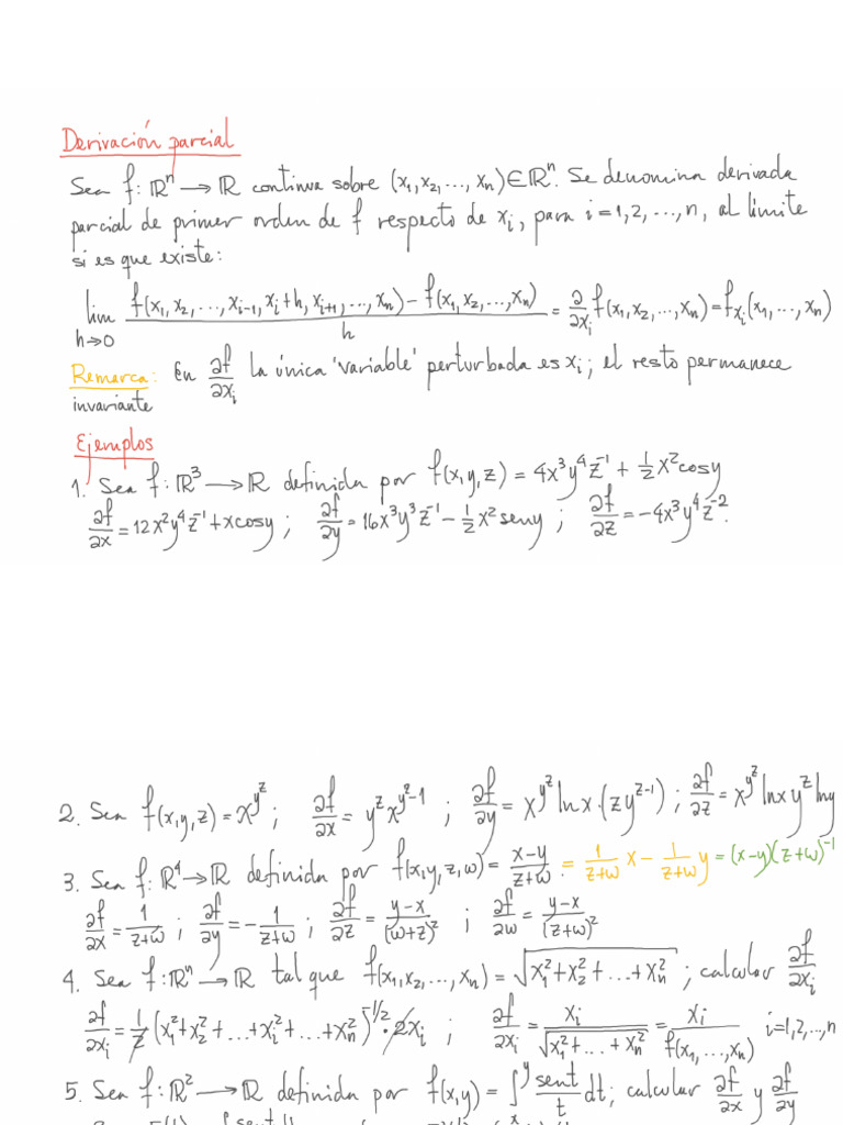 Derivadas parciales | PDF