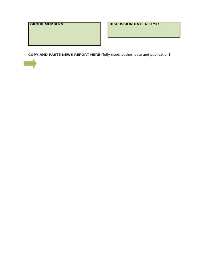 News Report Template-1 | PDF