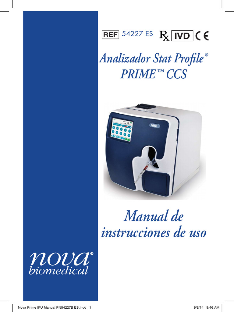 Manual de Uso del Analizador Stat Profile | PDF | Diabetes | Menú ...