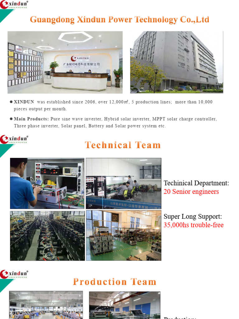 Company Profile - Xindun Power China | PDF