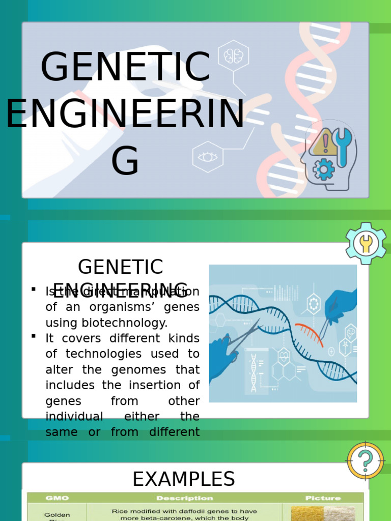 Overview of Genetic Engineering Techniques | PDF | Gene | Plasmid