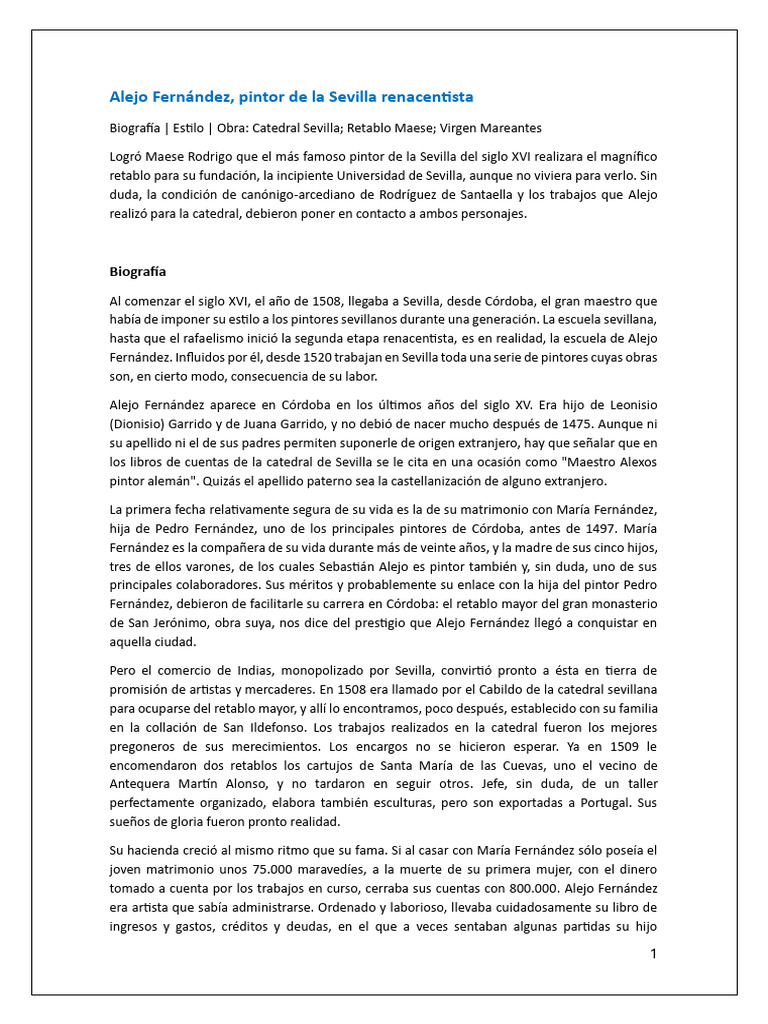 Tema 5 Alejo Fernandez | PDF
