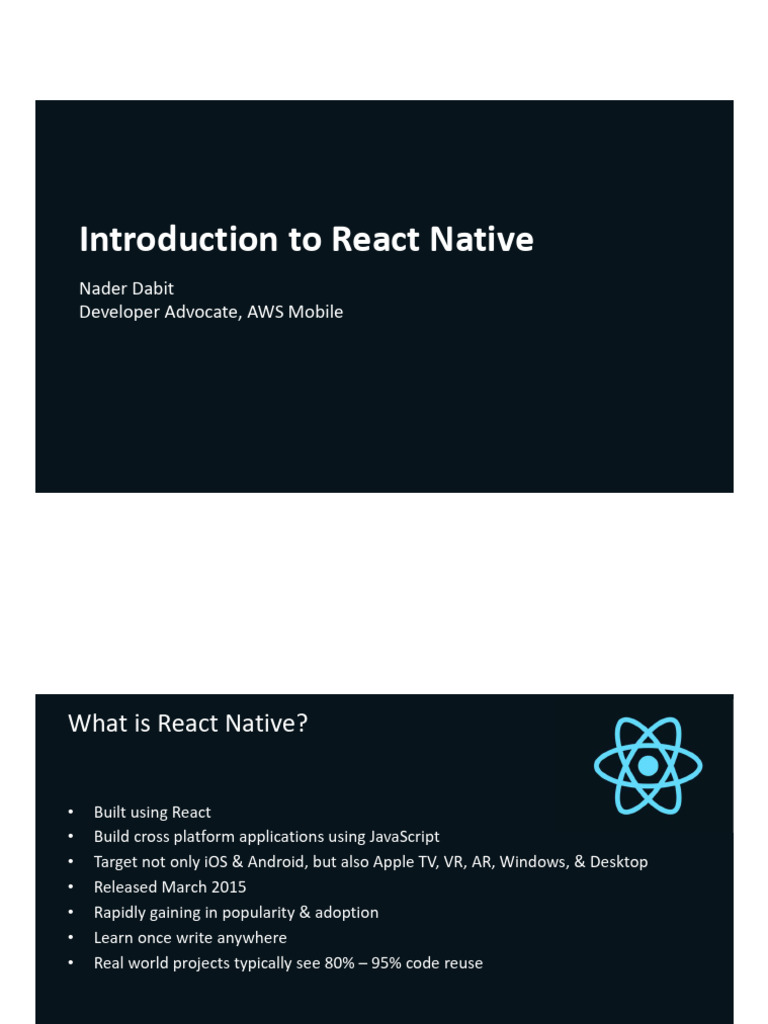 Introduction To React Native | PDF