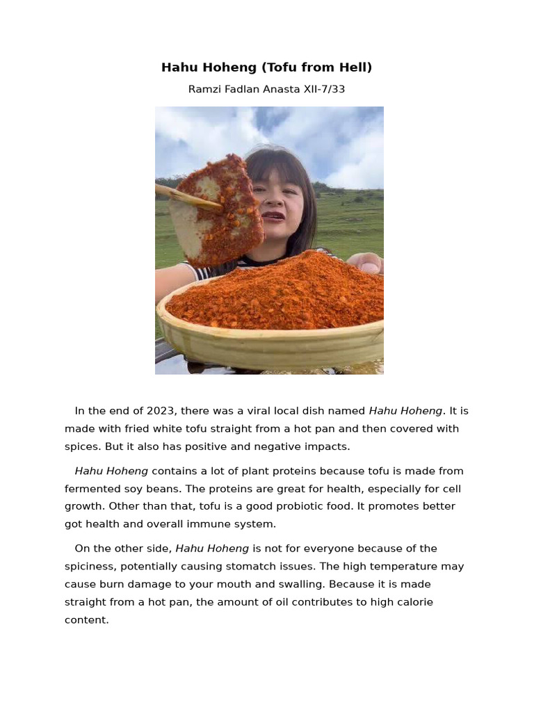 Tofu From Hell | PDF