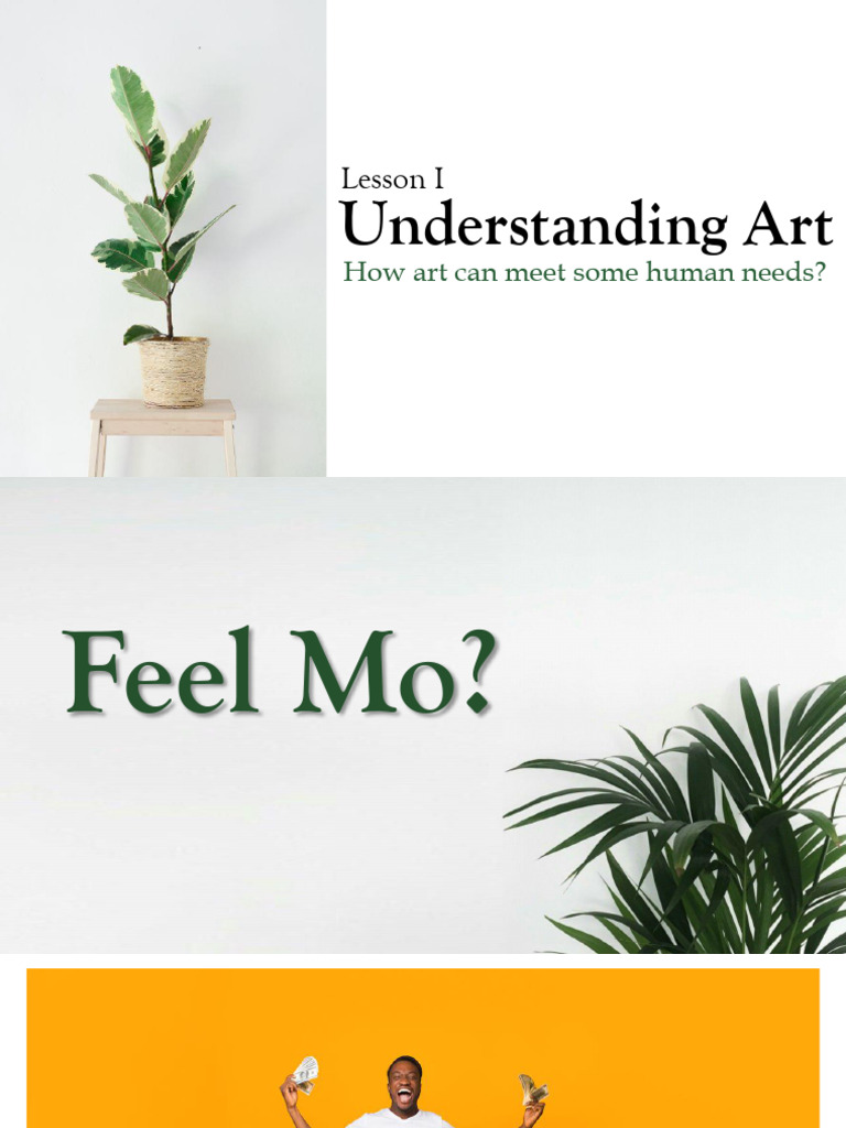 Lesson 1 Understanding Art | PDF | Beauty | Happiness
