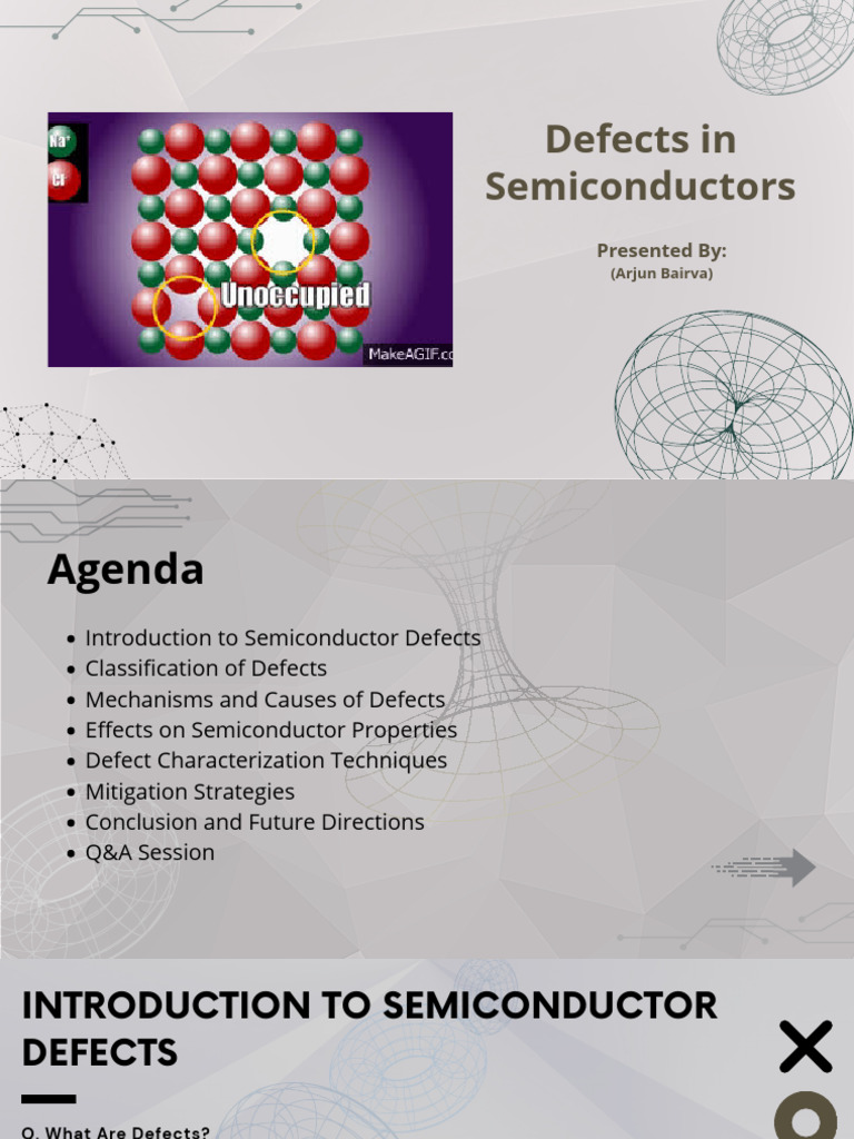 Defect in Semiconductor PPT 2022094 | PDF | Crystallographic Defect ...