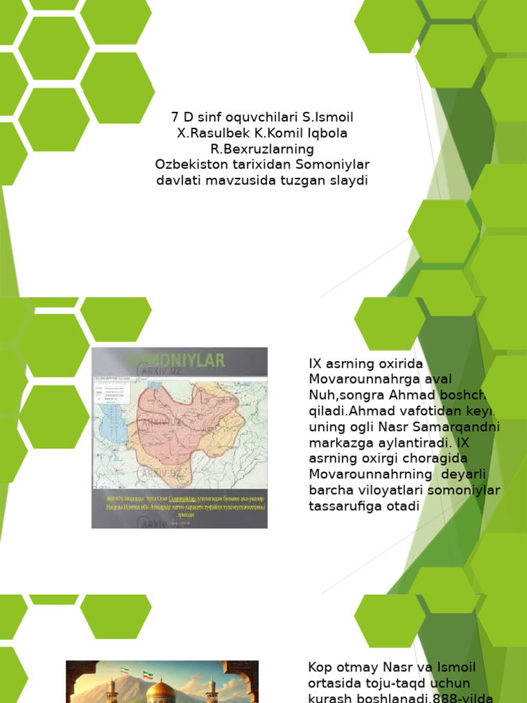 Ozbekiston Tarixi BSB | PDF