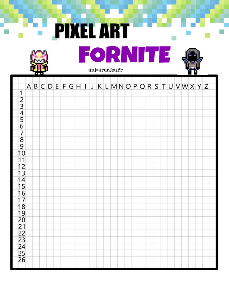 Fortnite Pixel Art Guide | PDF