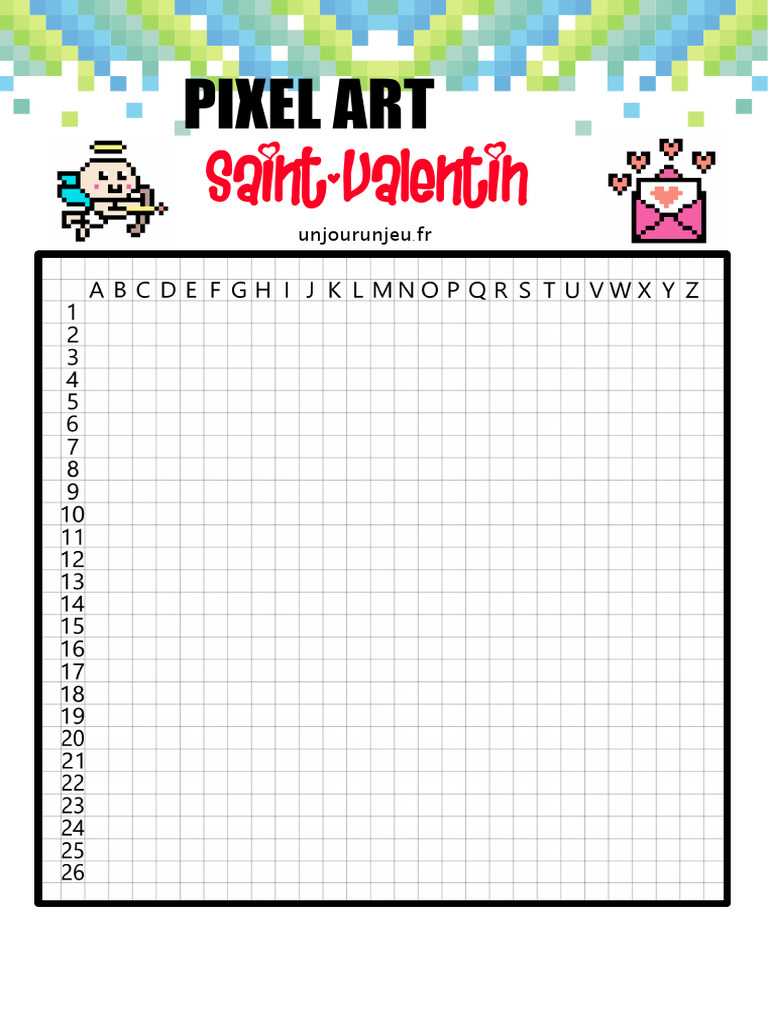 Modèle PixelArt ST Valentin | PDF