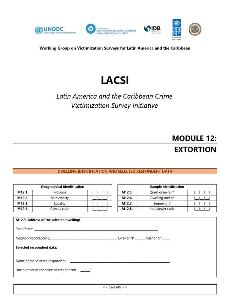 LACSI Module12 EN Extortion Vjanuary2021 | PDF | Police | Crimes