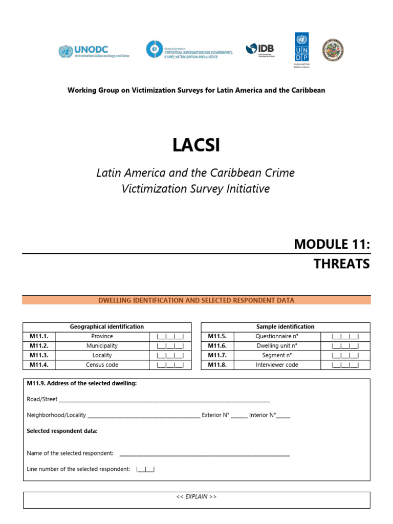 LACSI Module11 EN Threats Vjanuary2021 | PDF | Survey Methodology | Crimes