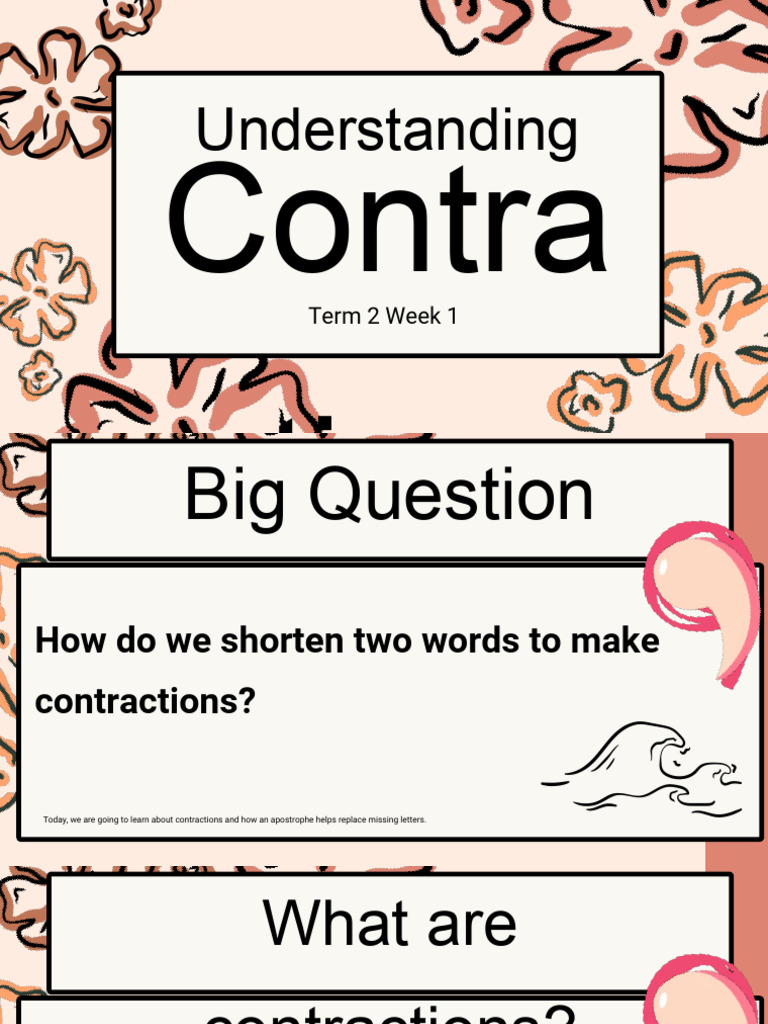 Lesson 3 Contractions | PDF