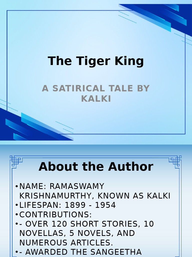 Satirical Insights of The Tiger King | PDF | Irony