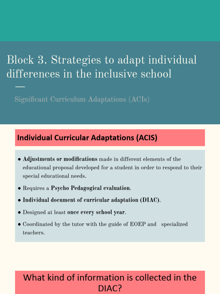 Inclusive Education: Adapting to Learning Styles | PDF | Learning ...
