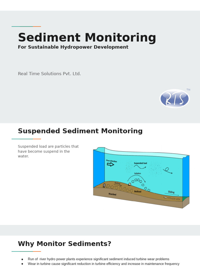 Sediment Monitoring | PDF | Hydroelectricity | Sediment