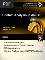 ANSYS CONTACT FORMULATIONS Part 1 | PDF | Mathematical Optimization ...