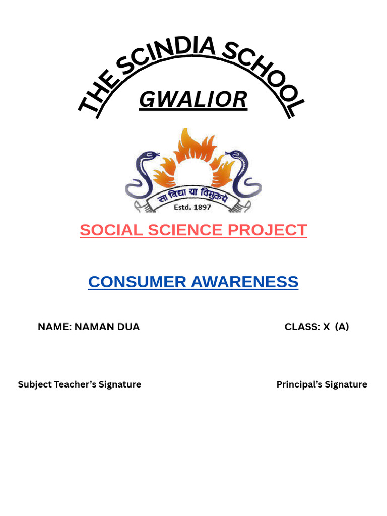 The Scindia School, Fort | PDF