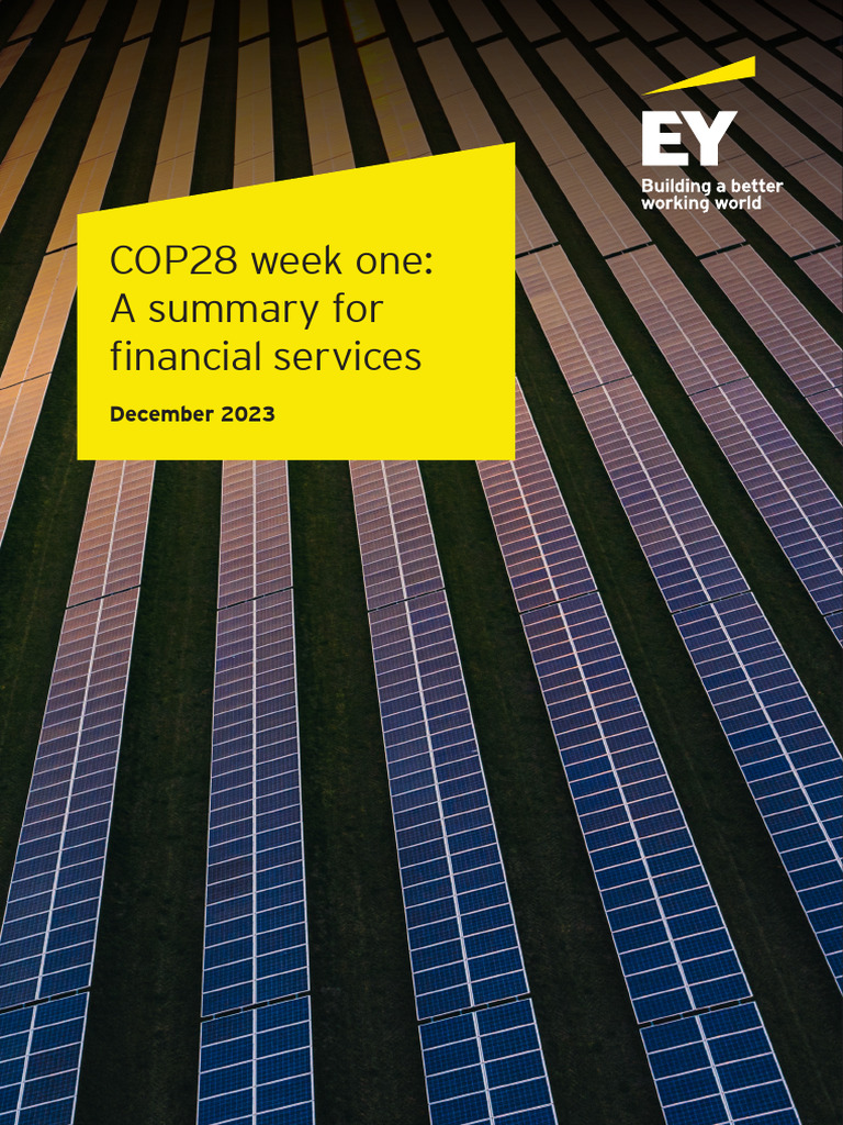 COP28 Week One: Financial Services Summary | PDF | Climate Change ...