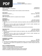 Harvard Resume Template Guide | PDF | Career & Growth