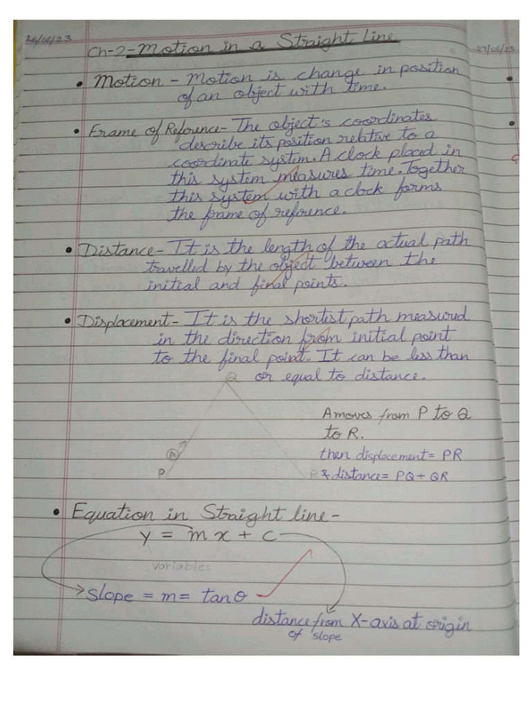 ch2 11 Motion in A Straight Lin | PDF