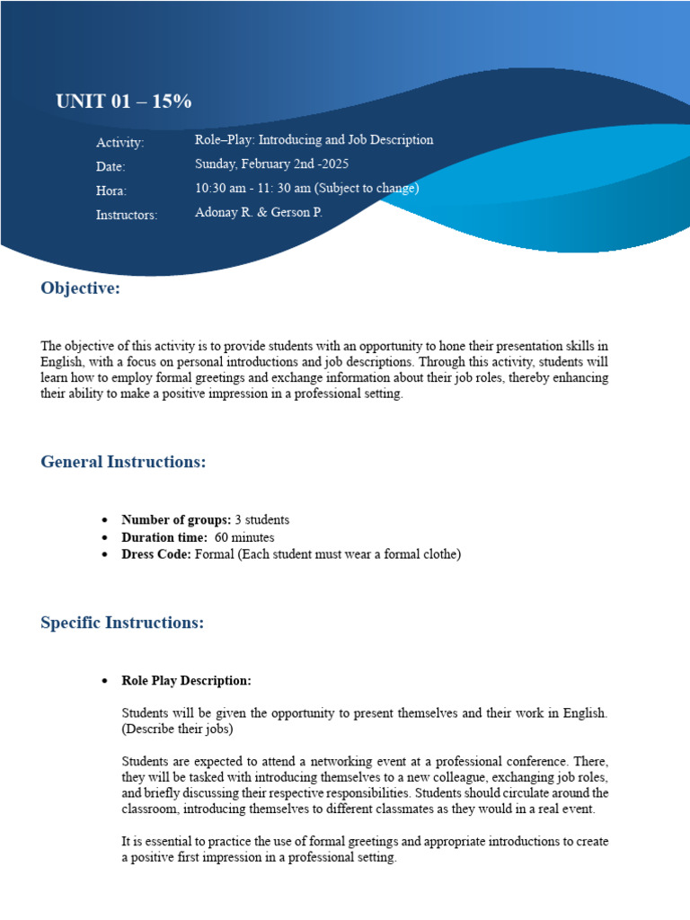 Oral Project Unit#1 (1) | PDF | Logistics | Business