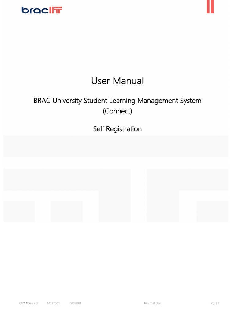 BRAC University LMS Self Registration Guide | PDF | Fee | Computing