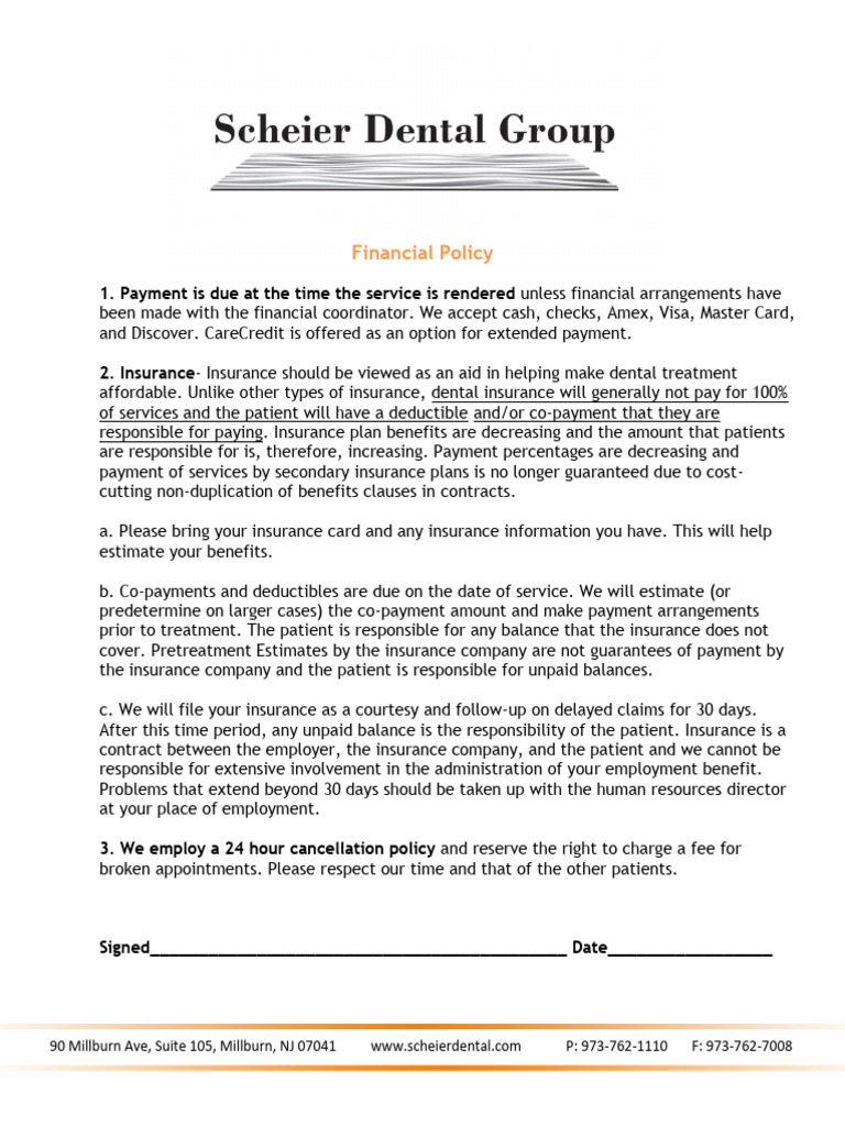 Financial Policy | PDF