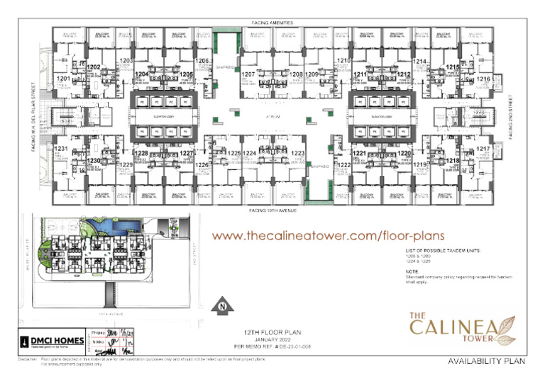 The Calinea Tower 12th Floor Plan | PDF