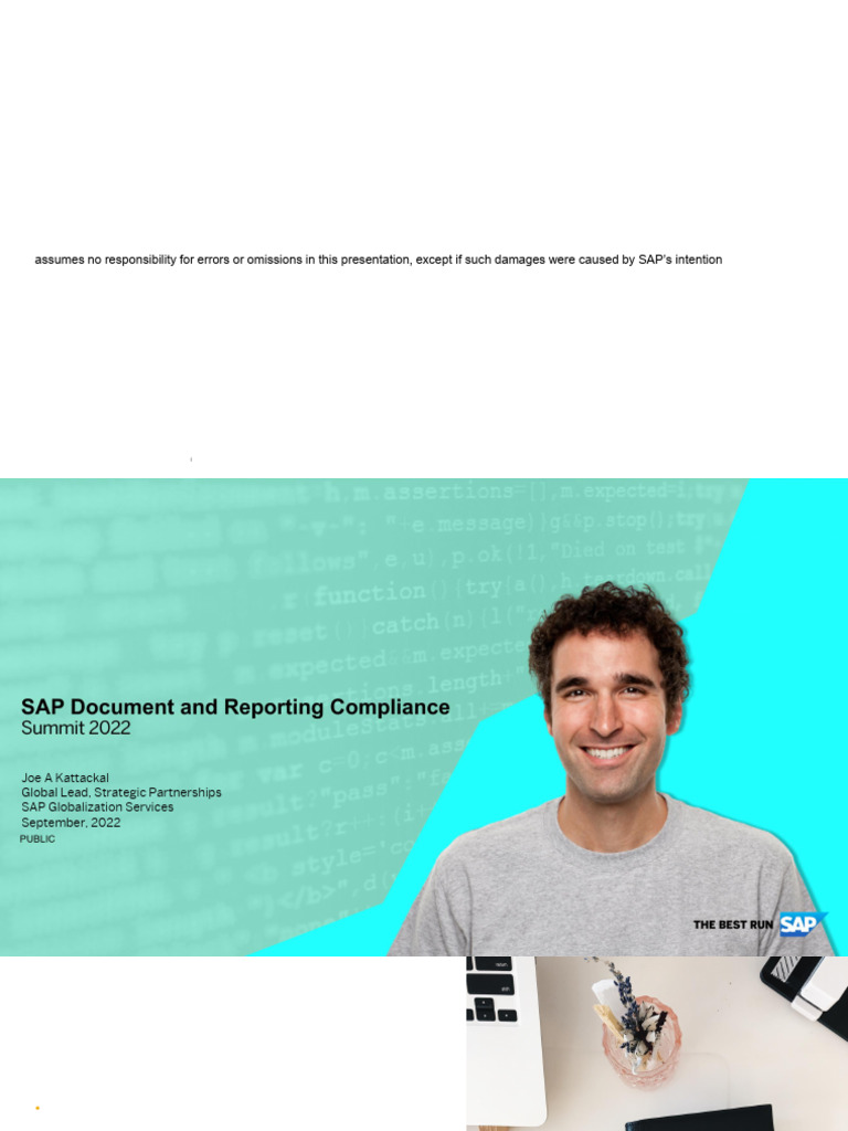 Sap Document and Reporting Compliance Summit 2022 Sap Document and ...