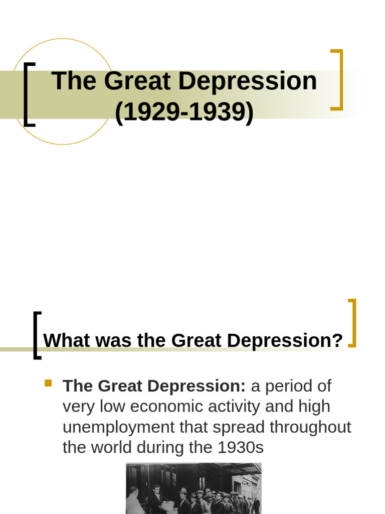 Causes and Effects of the Great Depression | PDF | Great Depression ...