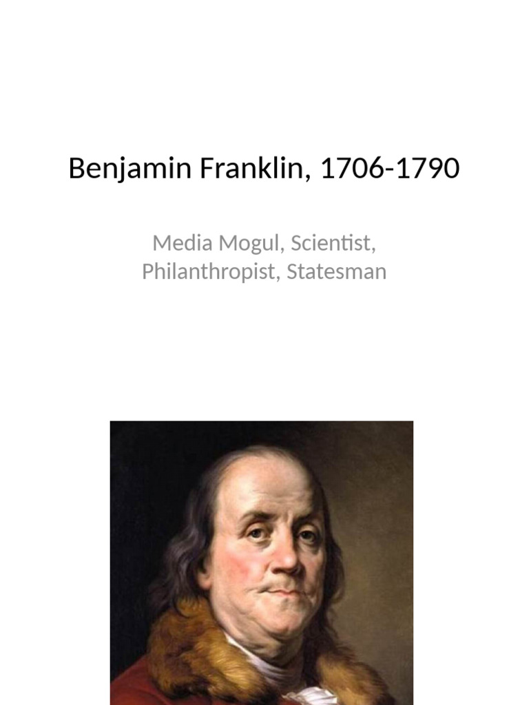 Benjamin Franklin, 1706-1790 | PDF | Benjamin Franklin | Debt