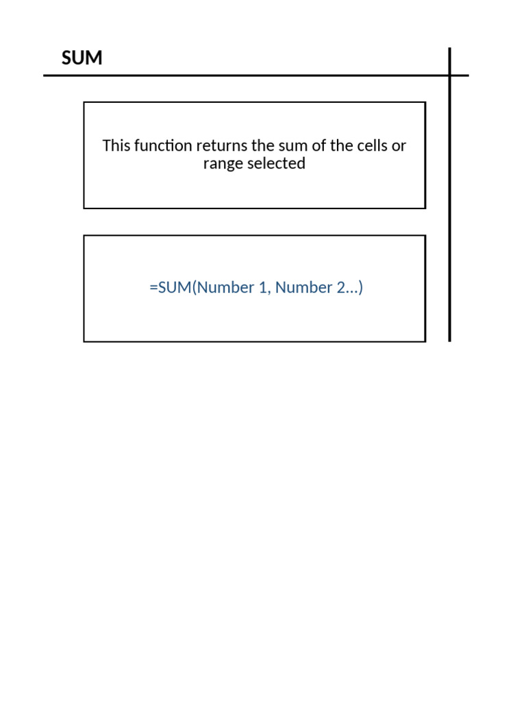 Important Excel Functions | PDF | Applied Mathematics
