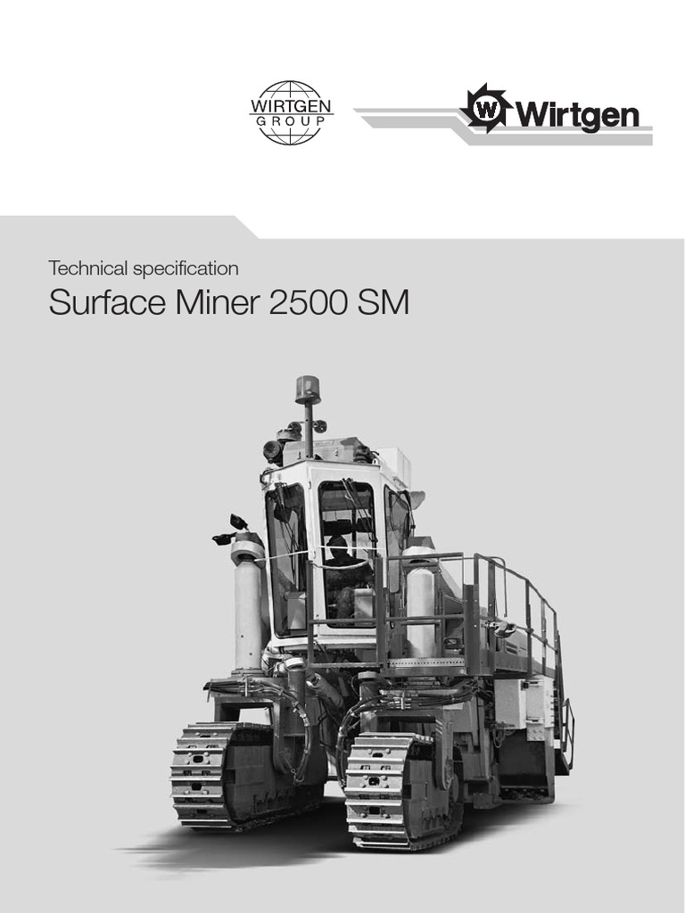 Surface Miner 2500 SM Technical Specs | PDF | Belt (Mechanical) | Truck