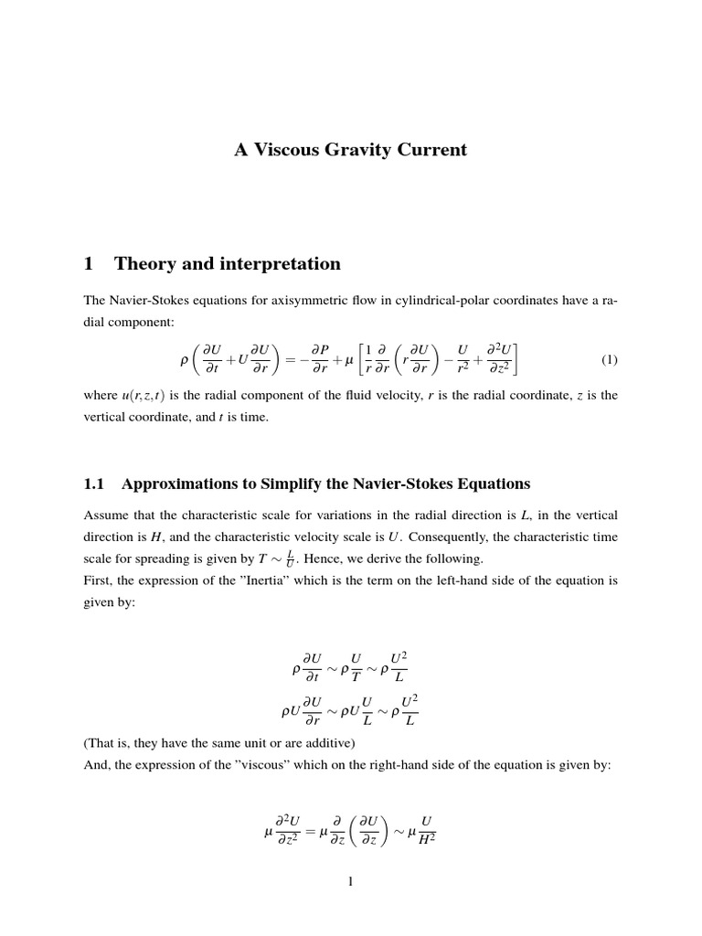 Viscous | PDF | Navier–Stokes Equations | Classical Mechanics