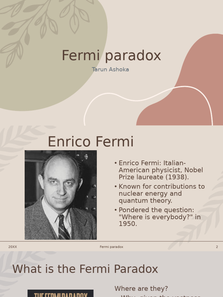 Fermi paradox | PDF | Extraterrestrial Life | Search For ...