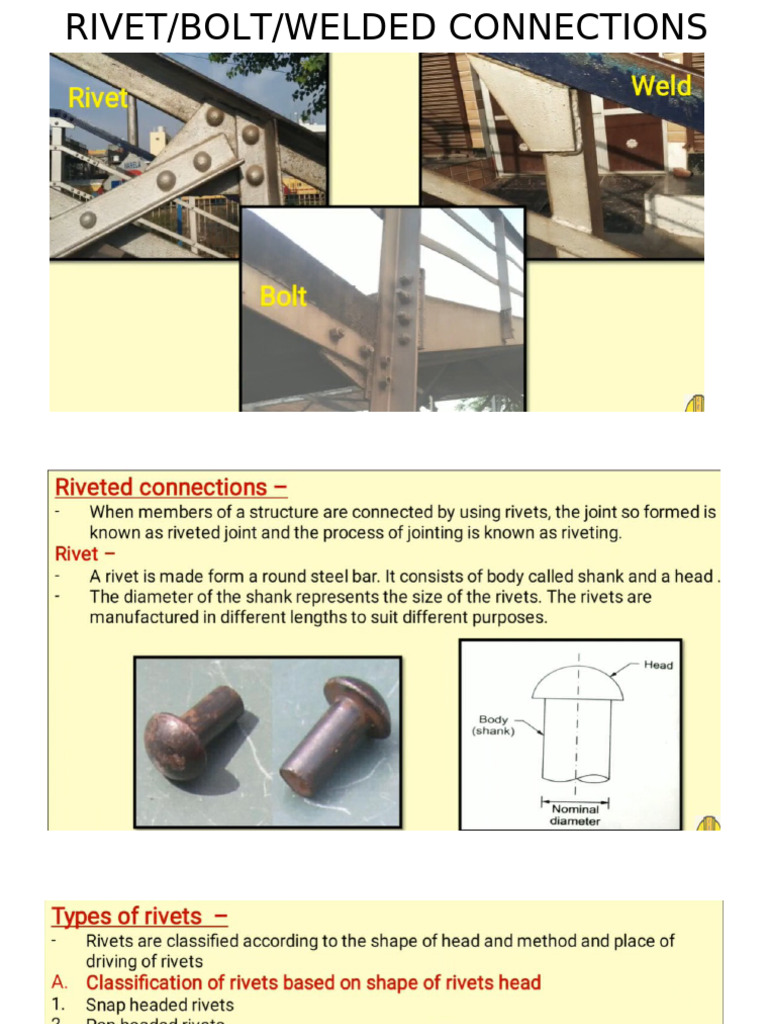 8.RIVETED Connections | PDF