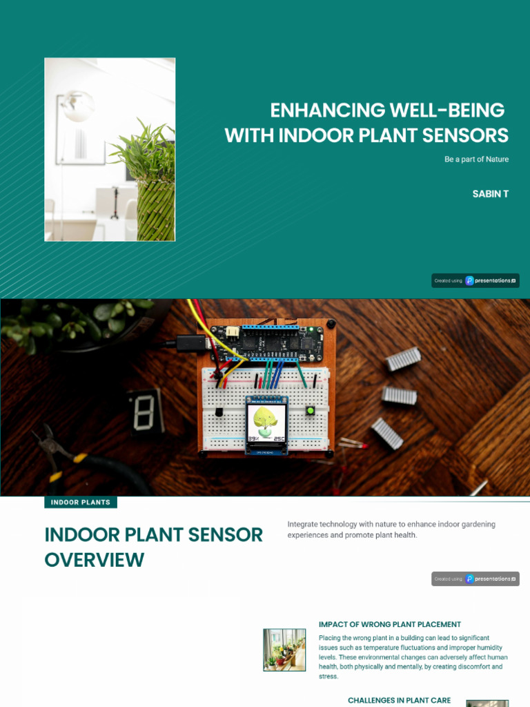 Indoor Plant Sensor Overview | PDF