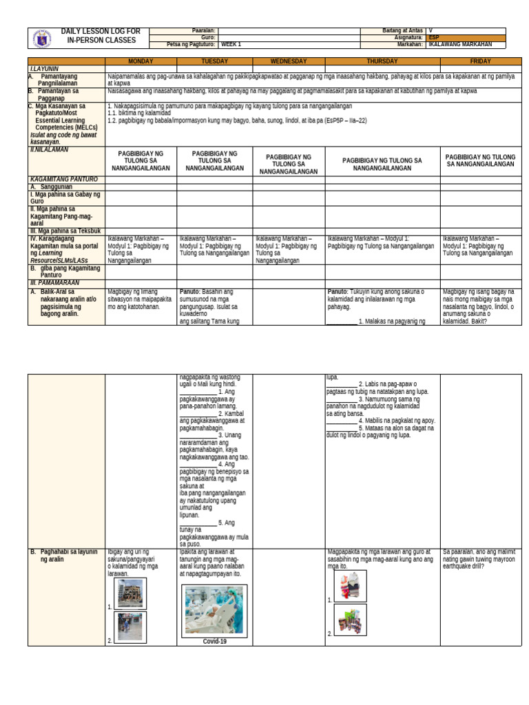 Q2 - Esp - DLL - Week 1 | PDF
