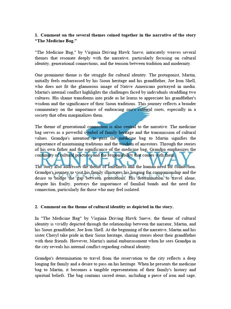 The Medicine Bag | PDF | Traditions | Narrative