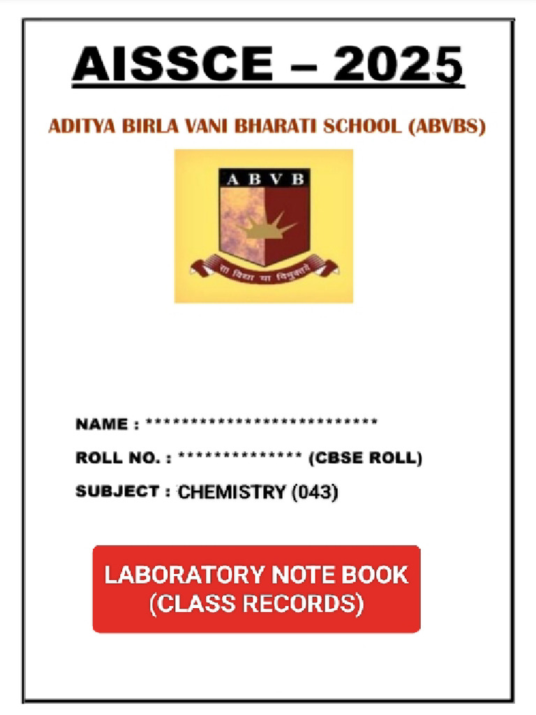 Front Page XII CHEM | PDF