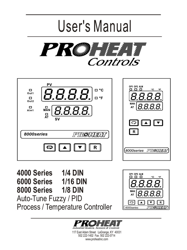 Proheat Control Manual 8000 | PDF | Analog To Digital Converter ...