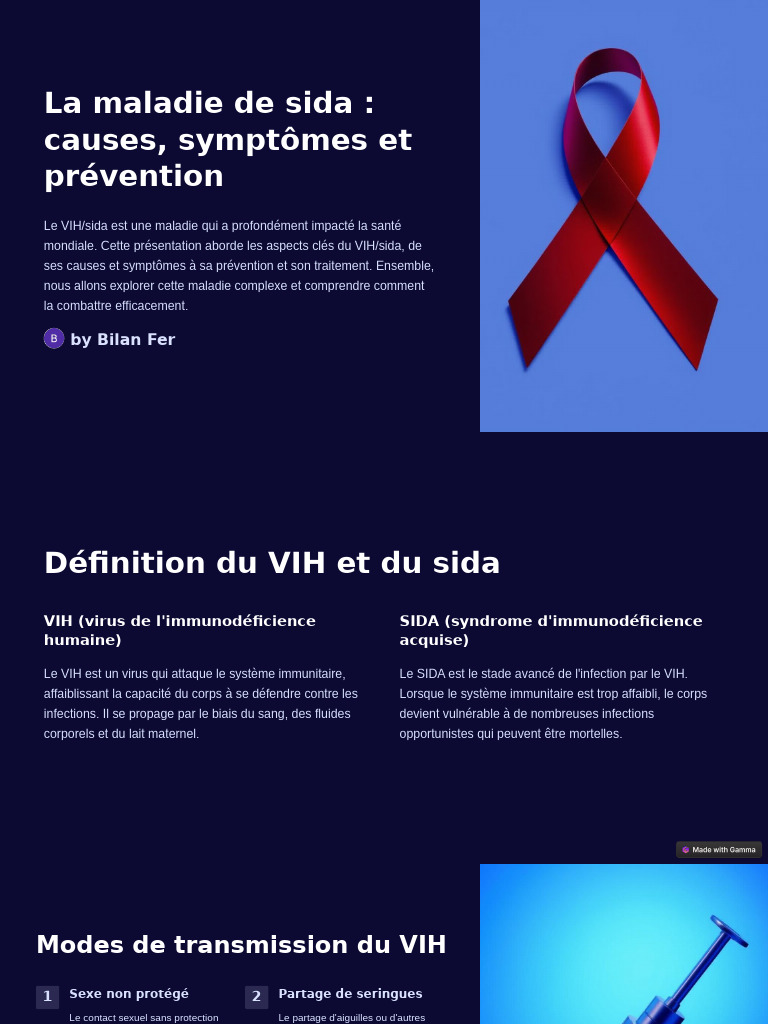 Causes et prévention du VIH/sida | PDF | SIDA | VIH