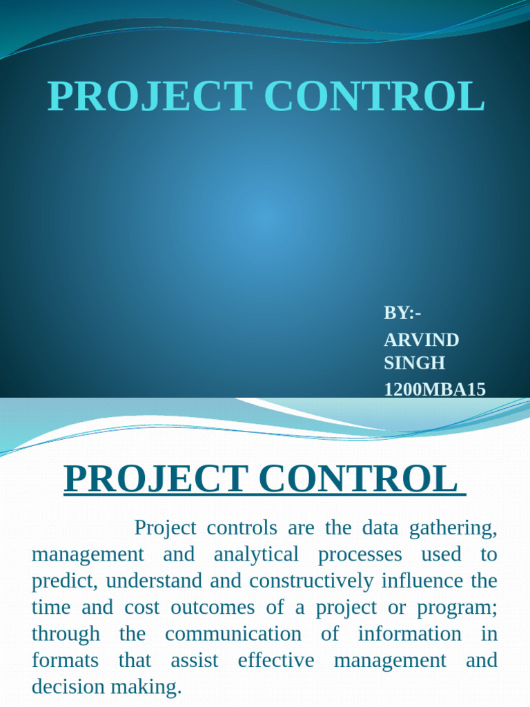 Arvind Singh-Project Control | PDF