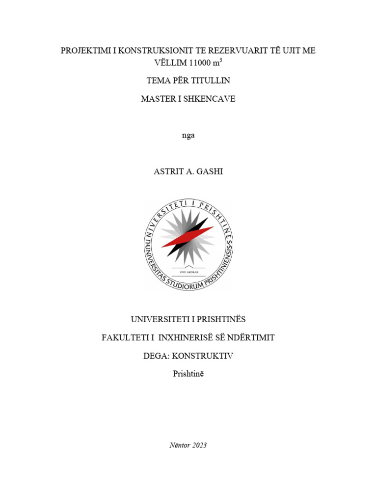 Tema Master Rezervuari | PDF