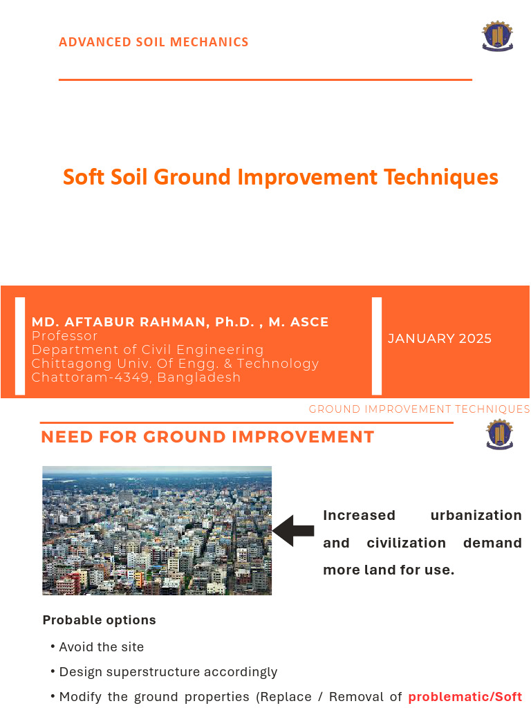 Ch-5 Ground Improvement | PDF | Deep Foundation | Earth Sciences
