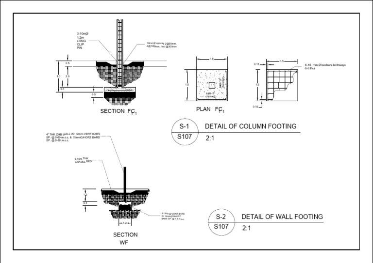 Schedule of Footing | PDF