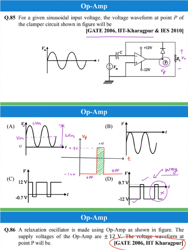 Clampling using op-amps | PDF