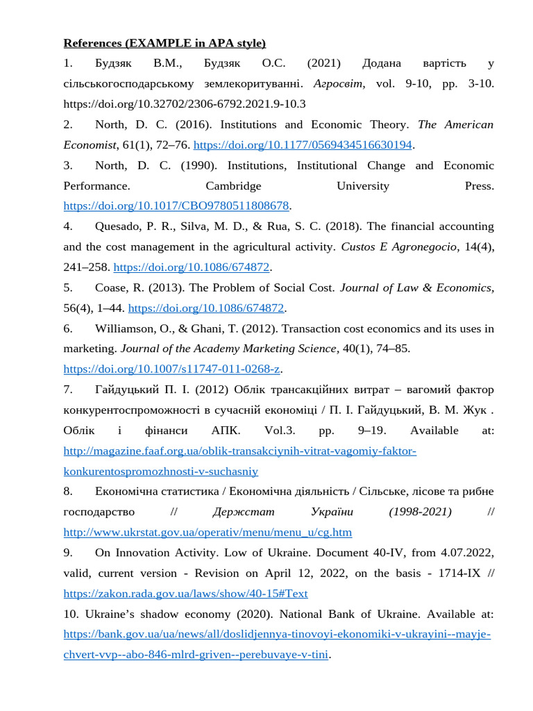 Examples of References-2 Examples | PDF