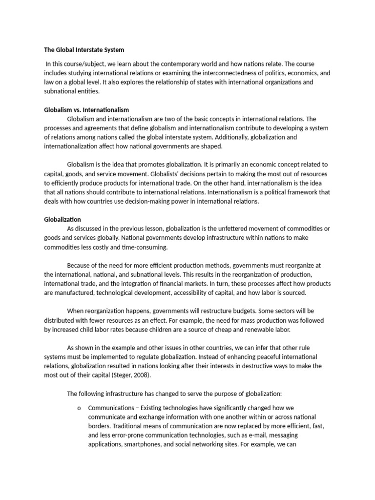 Contemp 4 | PDF | Globalization | Human Rights