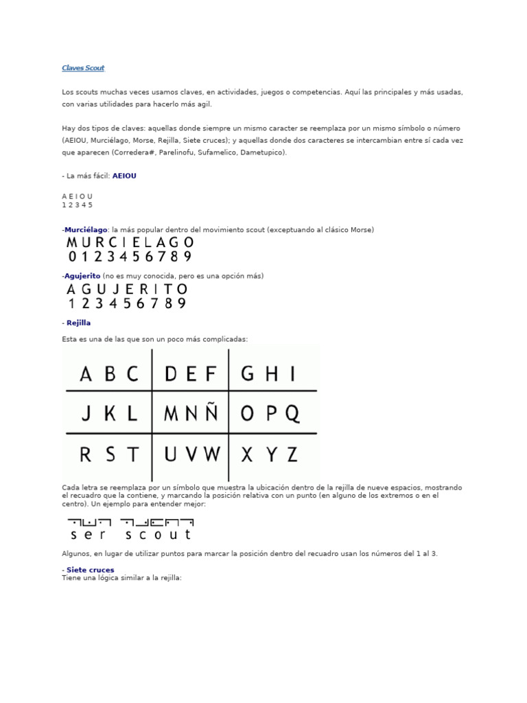 Claves Scout | PDF | Exploración